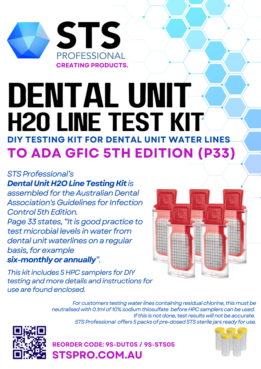 STS Dental Unit H2O Line Test Kit (ADA GFIC) – Mocom Australia